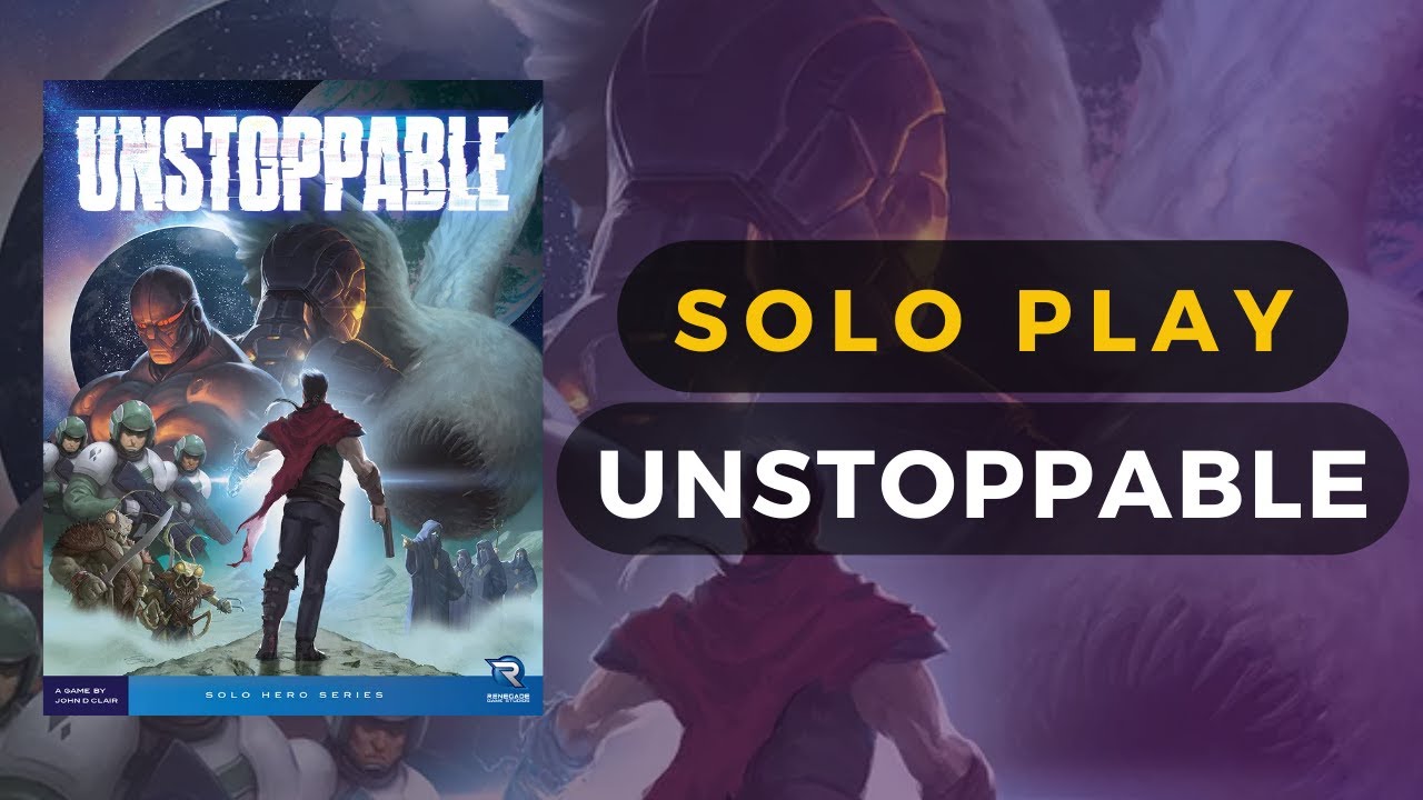 Unstoppable Board Game Solo Playthrough vs Harbinger | DaniCha - YouTube