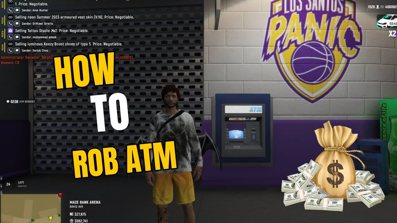 How To Rob An ATM In GTA 5 RP | Right Way To Do An ATM Robbery In Grand ...