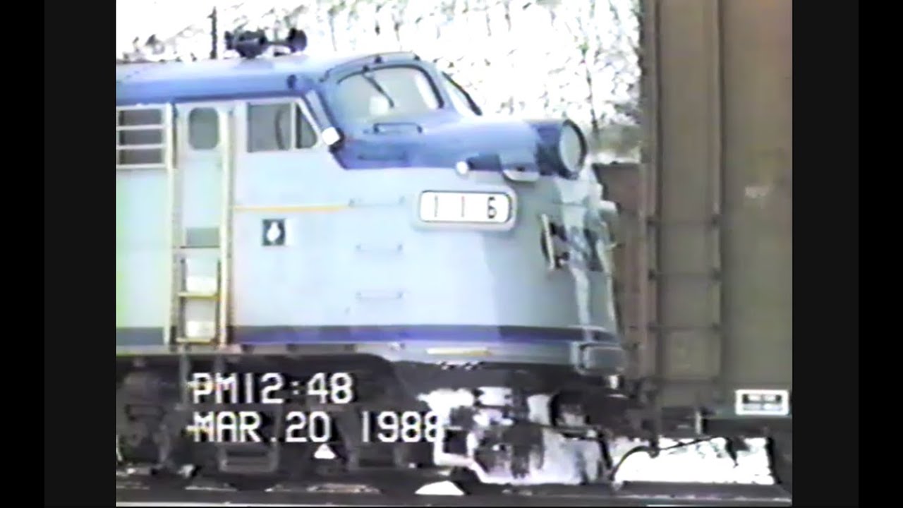March 20, 1988 - CSX F units and more around Youngstown, OH - YouTube