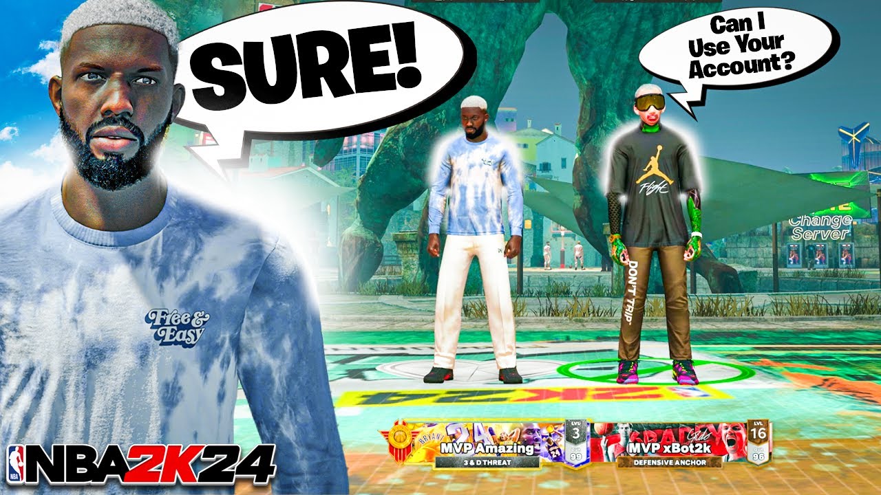 I let my clan member play on my LEGEND NBA 2K account... - YouTube