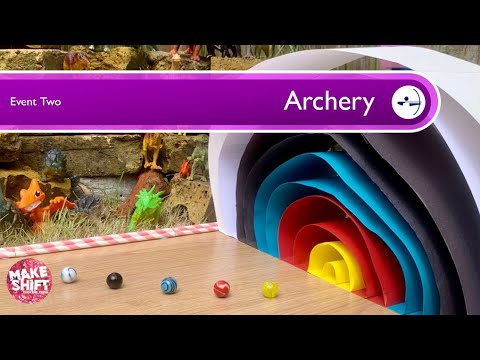 Makeshift Marblympics: Event Two - Archery - YouTube