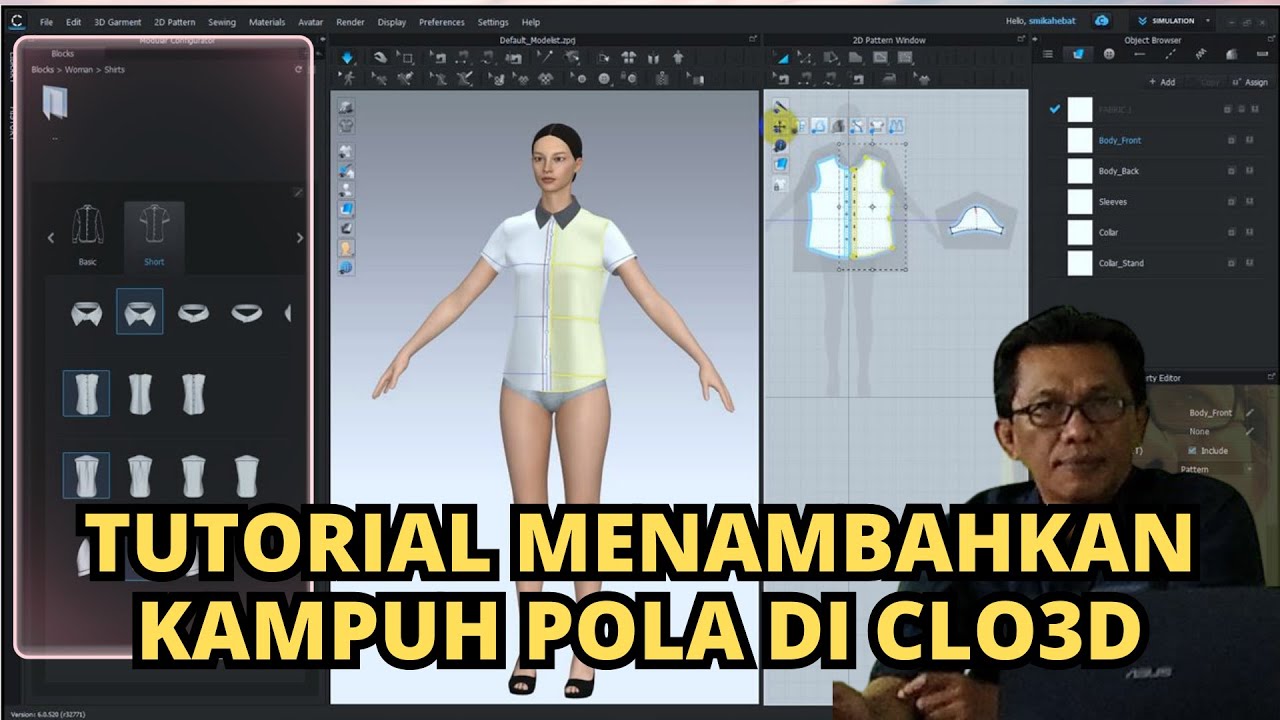 CARA MENAMBAHKAN KAMPUH POLA DI CLO3D - YouTube