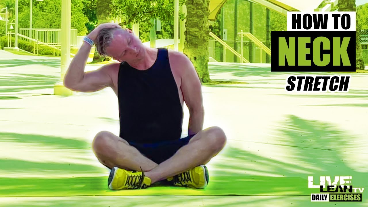 How To Do A SEATED NECK STRETCH | Exercise Demonstration Video and ...