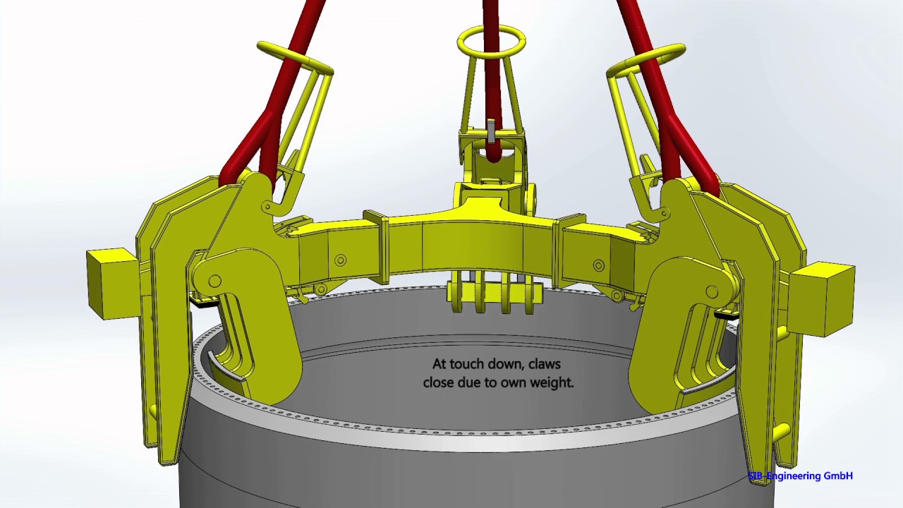 Automatic Tower Lifting Beam - YouTube