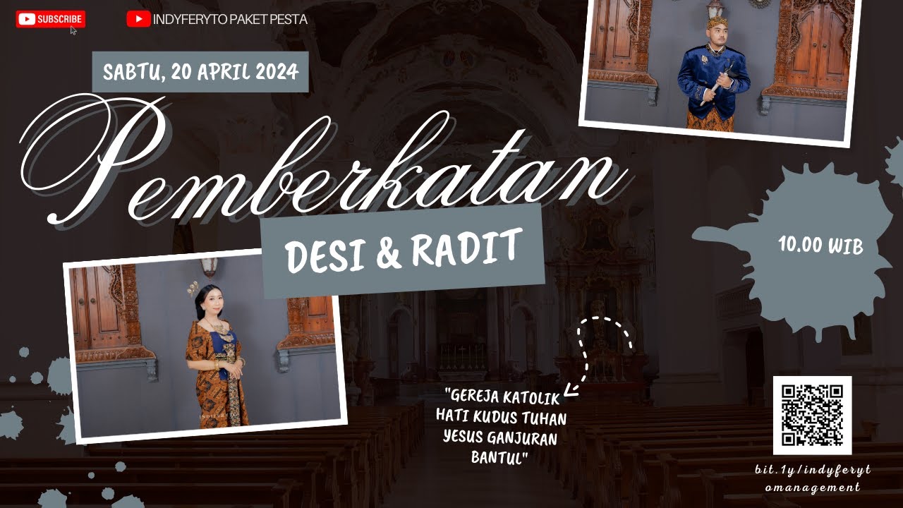 Pemberkatan Desi & Radit - YouTube