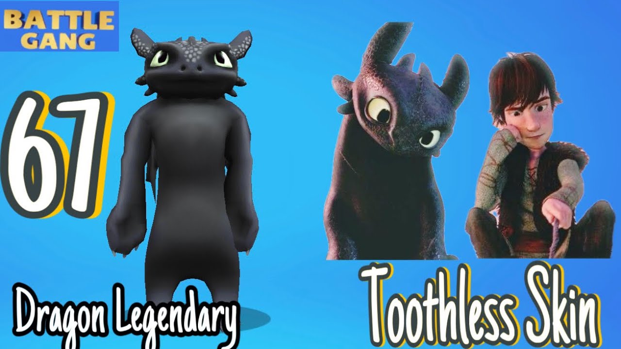 Dragon Legendary Fire Breathing- TOOTHLESS Skin | Battle gang-fun ...