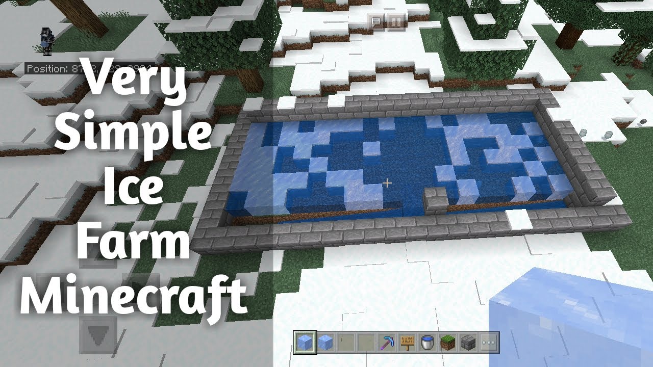 Cara membuat farm ice Minecraft - YouTube