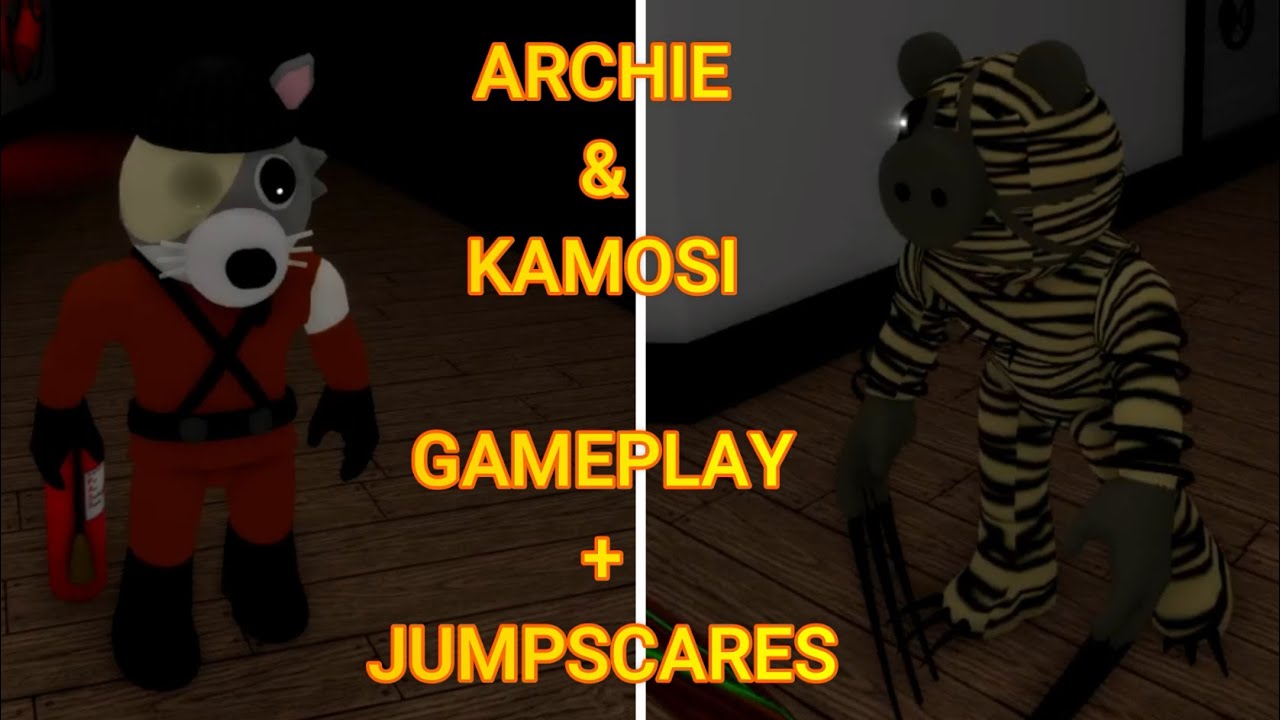 Roblox | ARCHIE & KAMOSI Skins Gameplay + Jumpscares in Piggy - YouTube
