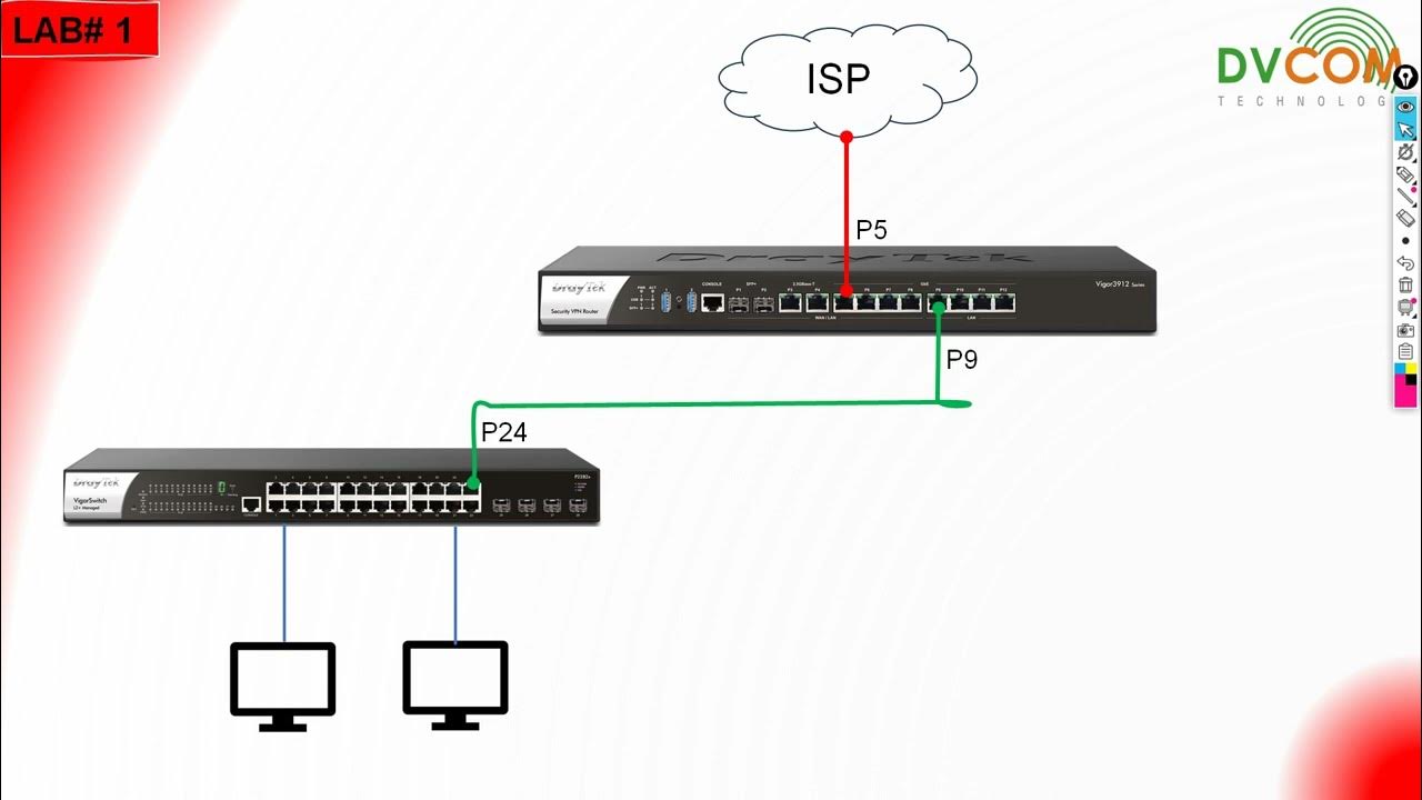 How to do the Basic Setup of DrayTek Vigor Router 3912 | DVCOM Technical Lab - YouTube