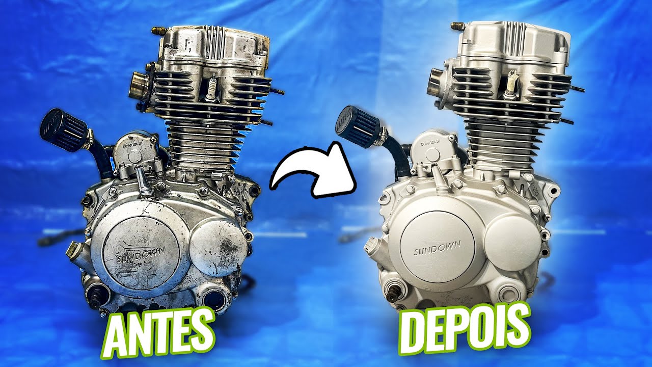 Como PINTAR um MOTOR de MOTO do JEITO CERTO! (EM CASA, DURADOURO) - YouTube