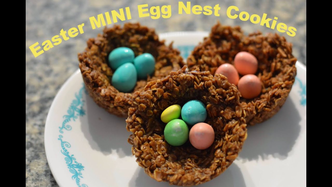 Easter Egg Nest Haystack cookie Recipe - YouTube