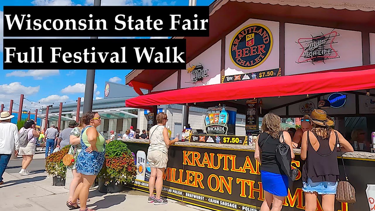 Wisconsin State Fair Virtual Walk - Summer 2023 - YouTube