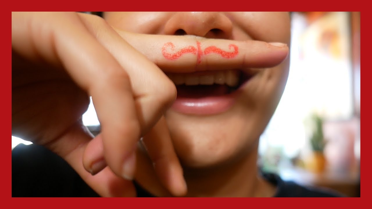Getting A Fingerstache Tattoo! - YouTube