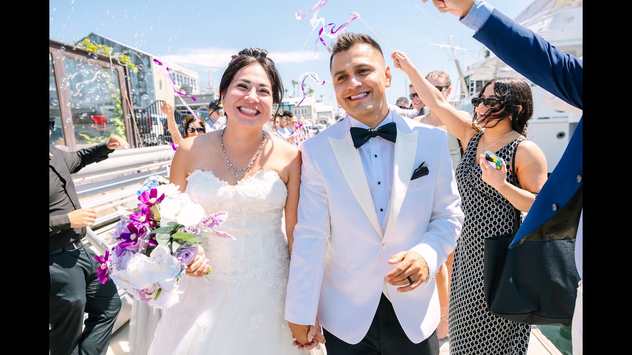 C + J - Boat Wedding - Newport Beach California - Dream Maker Vessel ...