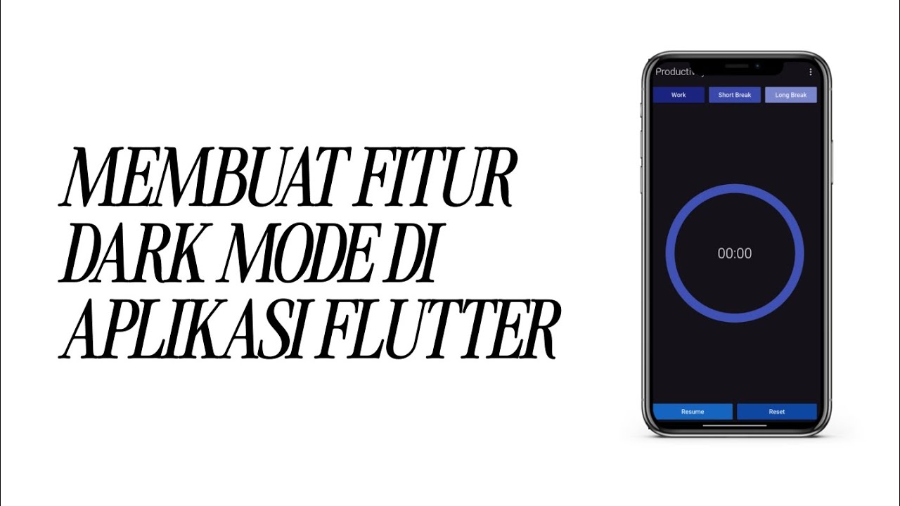MEMBUAT FITUR DARK MODE DI APLIKASI FLUTTER DENGAN ADAPTIVE THEME DAN SWITCH - YouTube