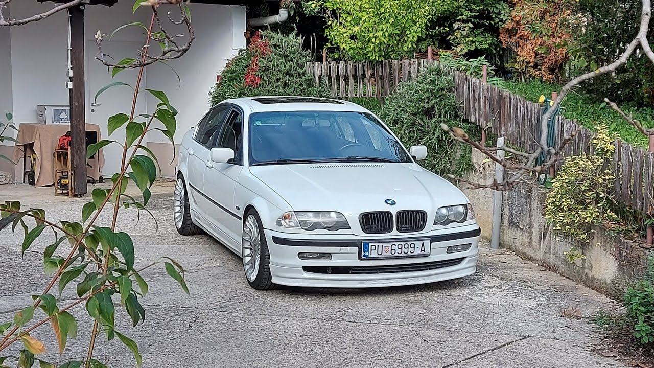 Alpine white BMW E46 328i Alpina style - YouTube