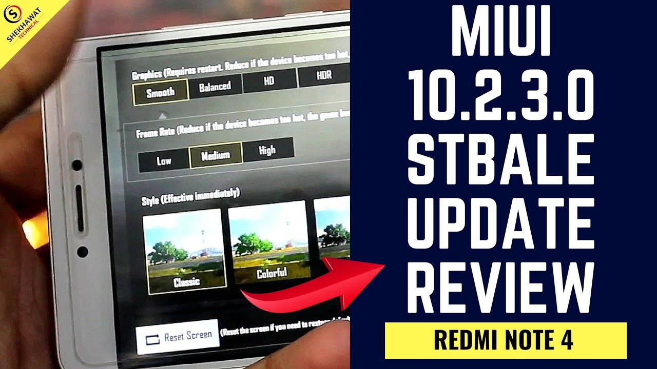 Redmi Note 4 Miui 10.2.3.0 Stable Update | Battery Test, Pubg Graphic ...