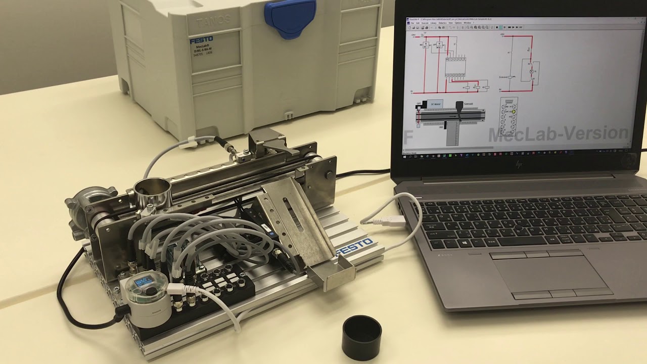 Festo MecLab Conveyor station - YouTube