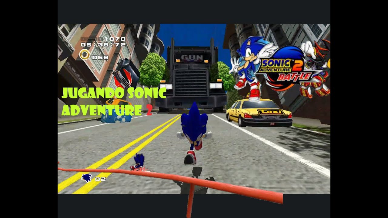 jugando Sonic Adventure 2 - YouTube