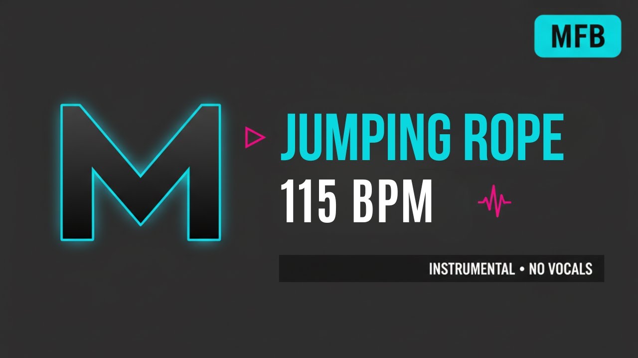 30-Min Jump Rope & Jog Cardio — 115 BPM Steady Beat | Instrumental ...