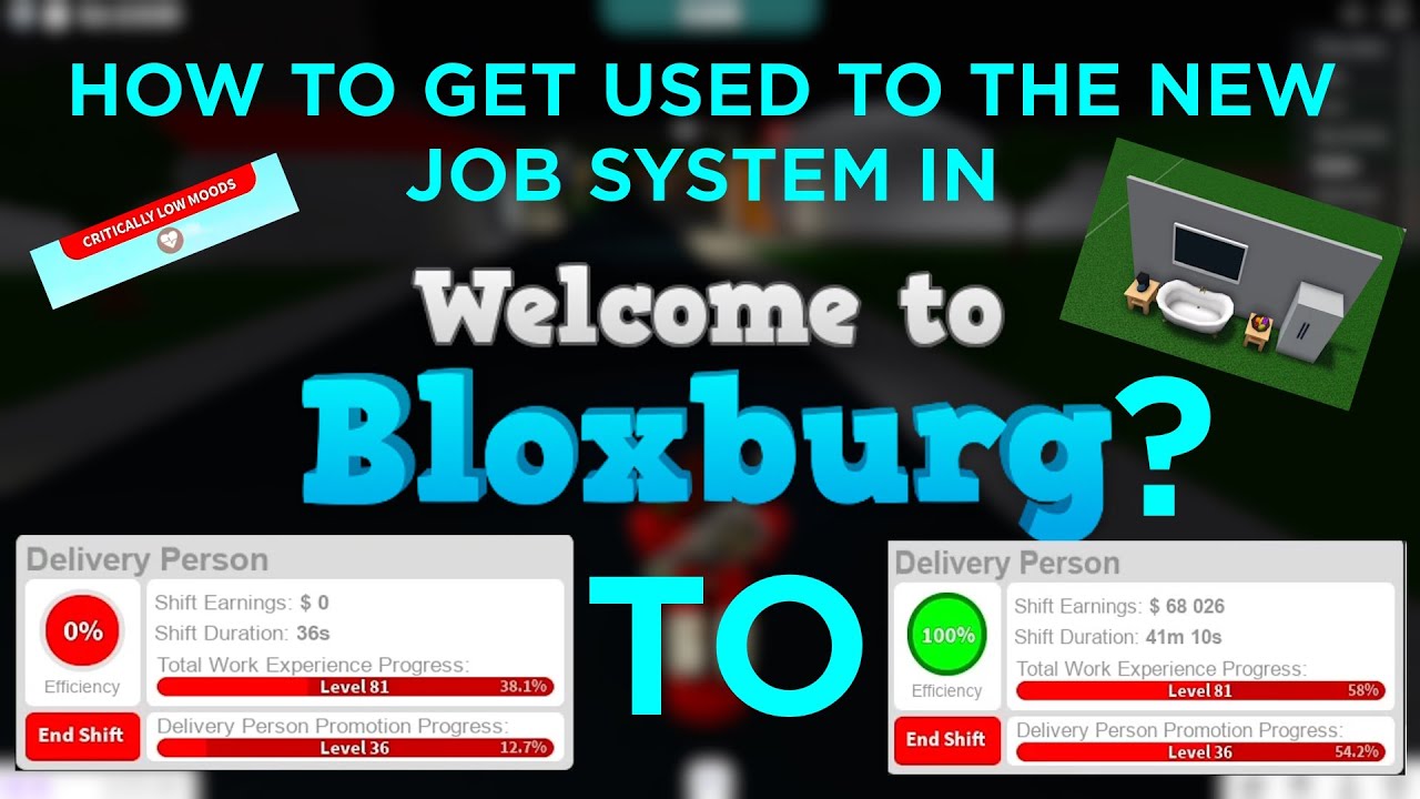 HOW TO GET USED TO THE NEW JOB SYSTEM IN WELCOME TO BLOXBURG? [Roblox ...