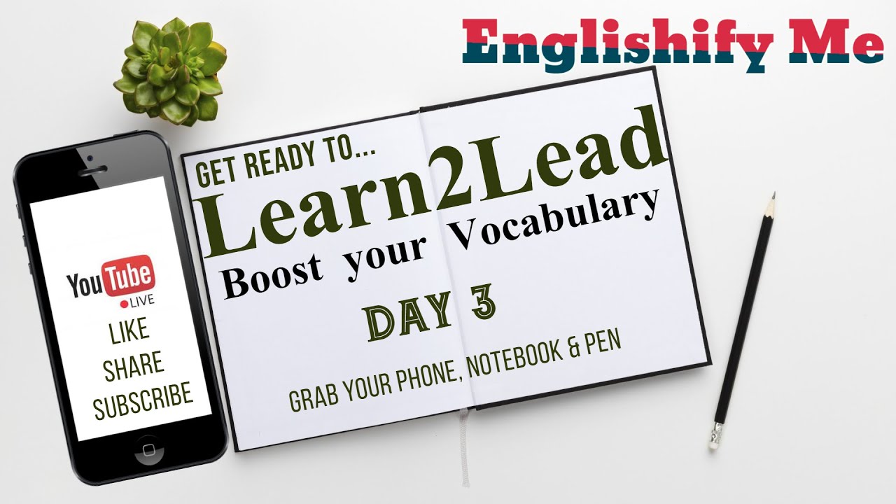 Learn2Lead (Boost Your Vocabulary) Day 3 - YouTube