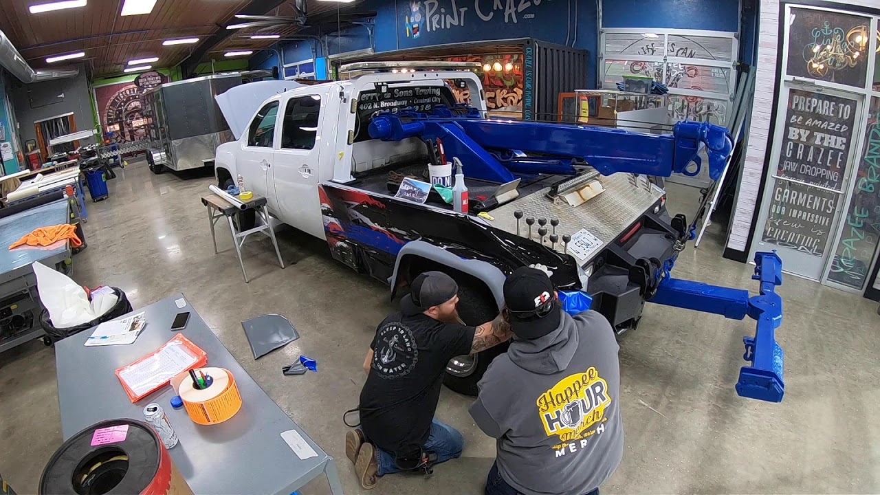 Jerry & Sons Tow Truck Wrap! - YouTube