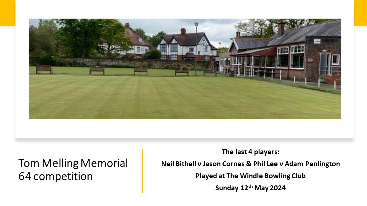 Tom Melling Memorial 64 singles competition 2024 - YouTube