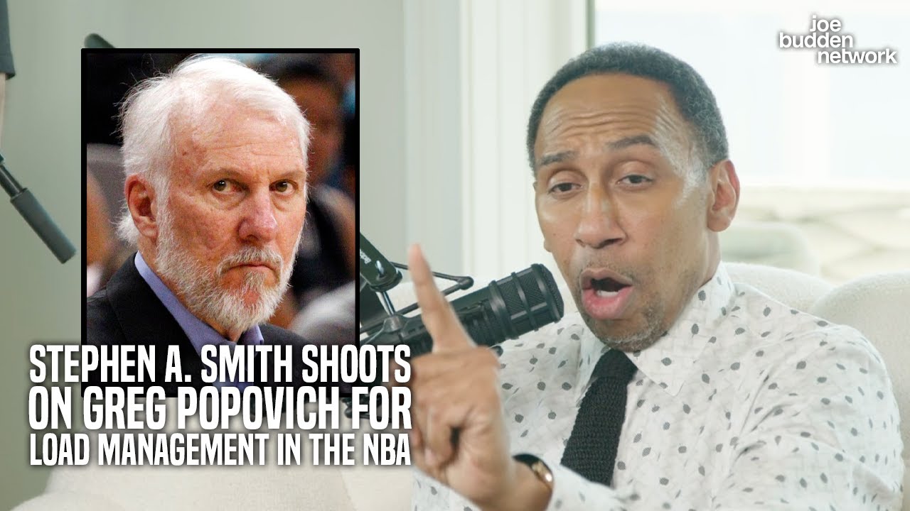 Stephen A. Smith SHOOTS on Greg Popovich for Load Management in the NBA ...