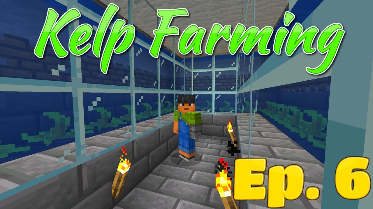 Building My Best Ever Kelp Farm In Hardcore Minecraft Youtube