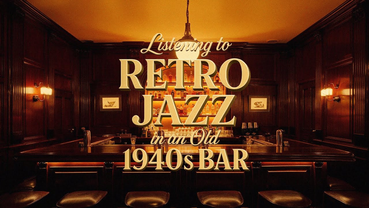 listening to retro jazz in an old 1940s bar - YouTube