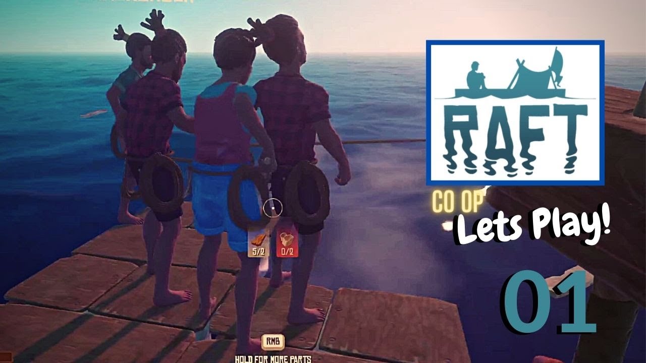 Starting out! Raft Gameplay | Multiplayer Survival - Craft, Build ...
