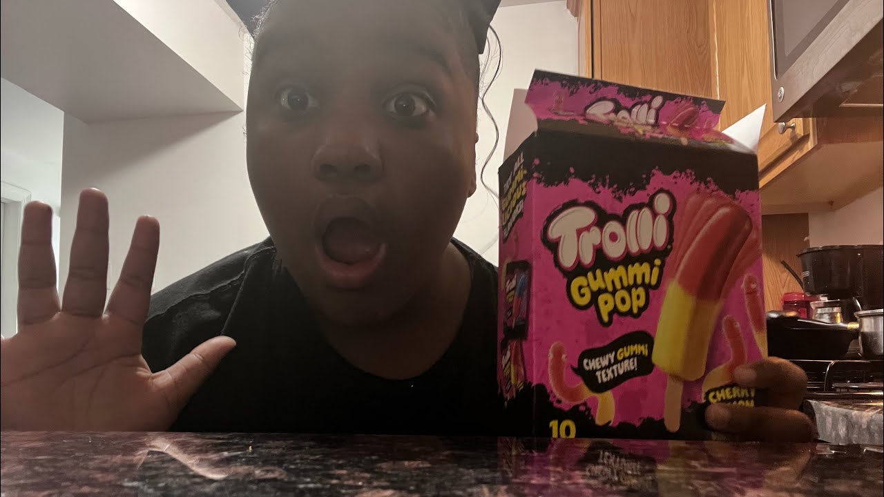 Trying the new Trolli Gummy Pop Popsicle ! - YouTube