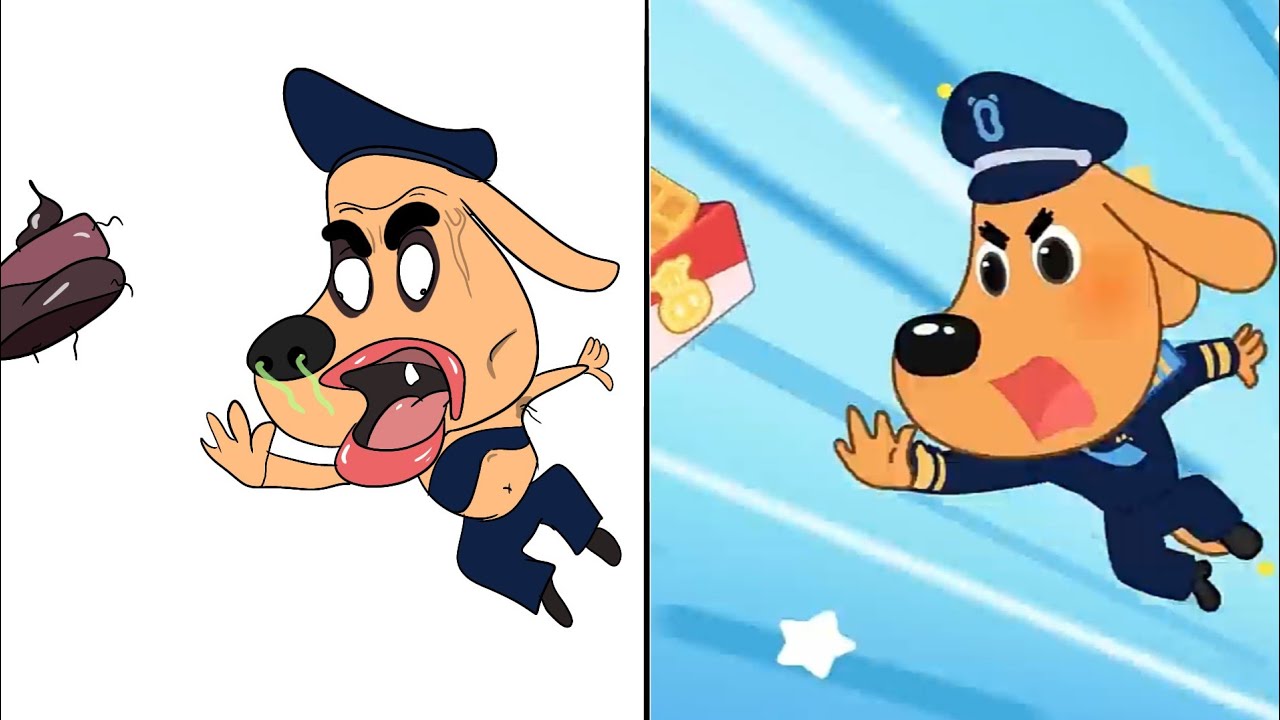 sheriff Labrador Dont play with ants Drawing meme - YouTube