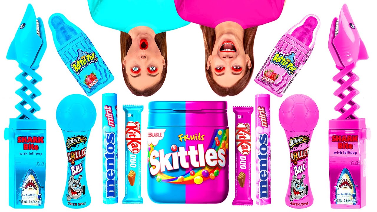 Pink Food vs Blue Food Color Challenge | Awesome Kitchen Tricks by ...