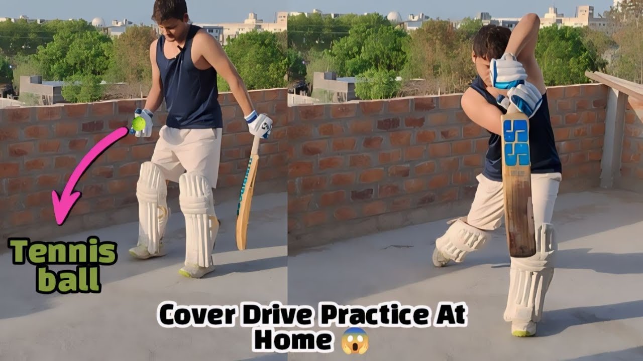Cover Drive Practice At Home😱 | 3 Best cover drive drills to help ...