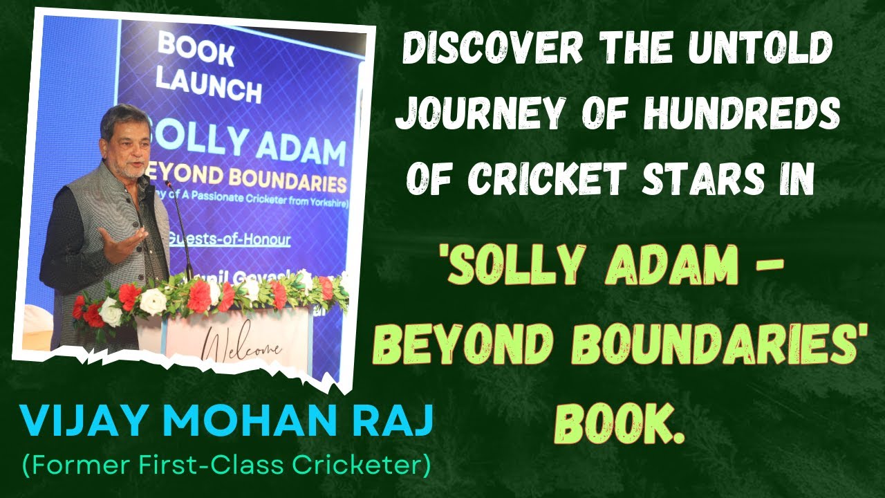 Vijay Mohan Raj's Speech at the Book Launch of 'Solly Adam – Beyond ...