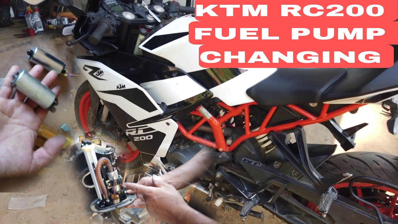 KTM RC200 fuel pump replacement // KTM RC200 ईंधन पंप प्रतिस्थापन - YouTube