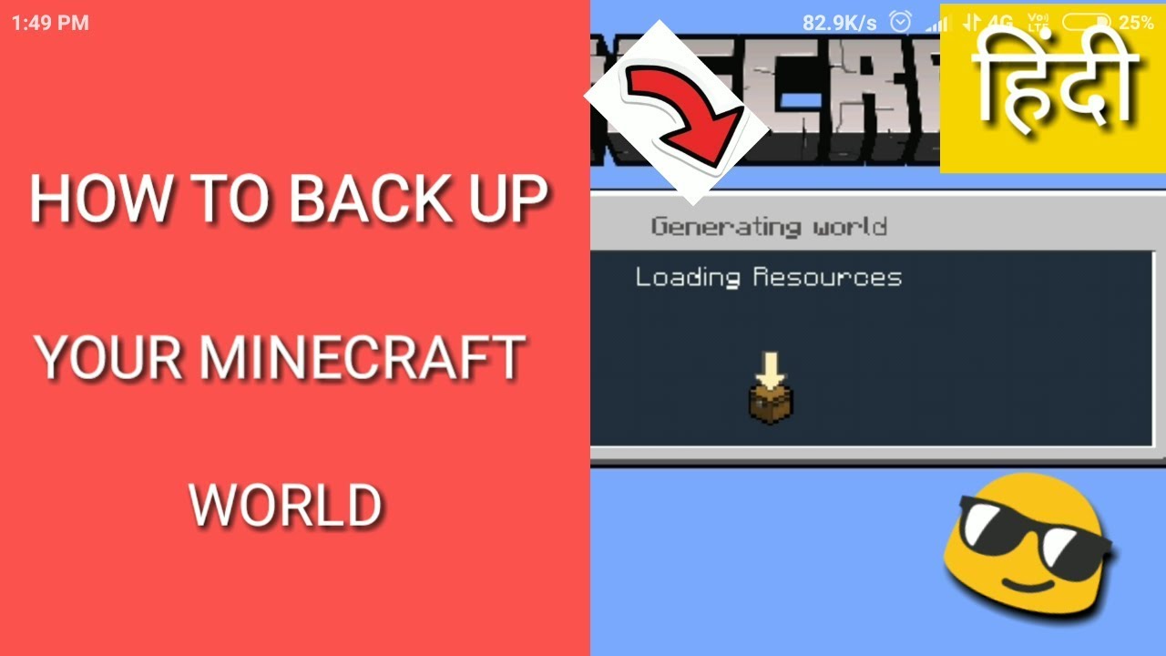 How to BACK UP minecraft world | mincecraft pe - YouTube