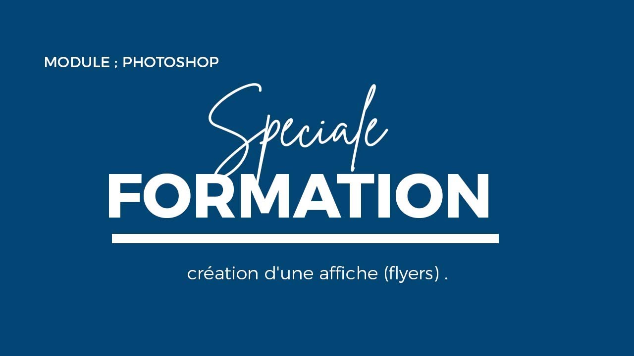 [SPECIALE FORMATION INFOGRAPHIE - MODULE PHOTOSHOP] création d'une ...