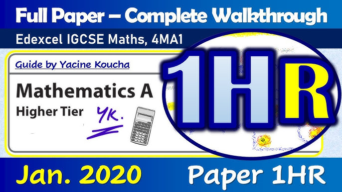 June 2021 Paper 1h Edexcel Igcse Maths A Complete 54 Off