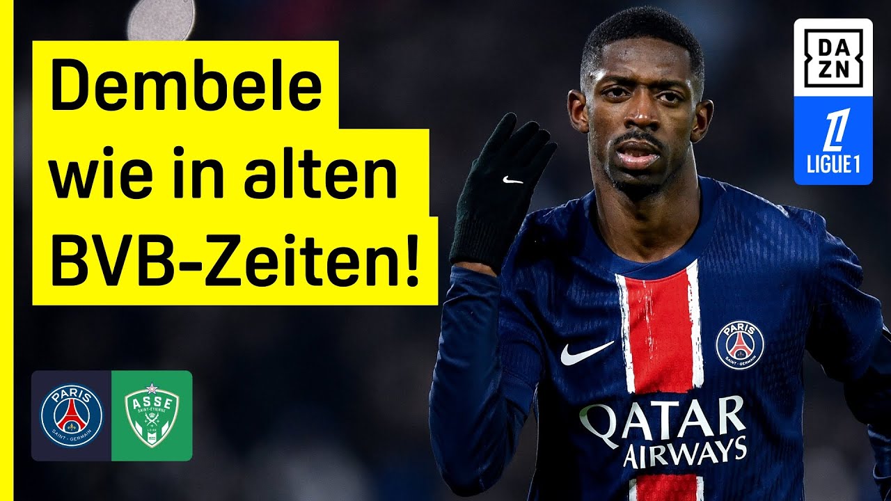 Dembele macht den Robben-Move! PSG gewinnt wildes Hin und Her: PSG - St ...