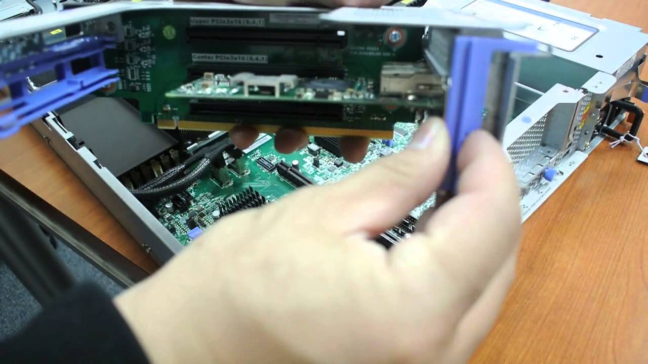 IBM System x3650 M4 Install PCI Adapter - YouTube