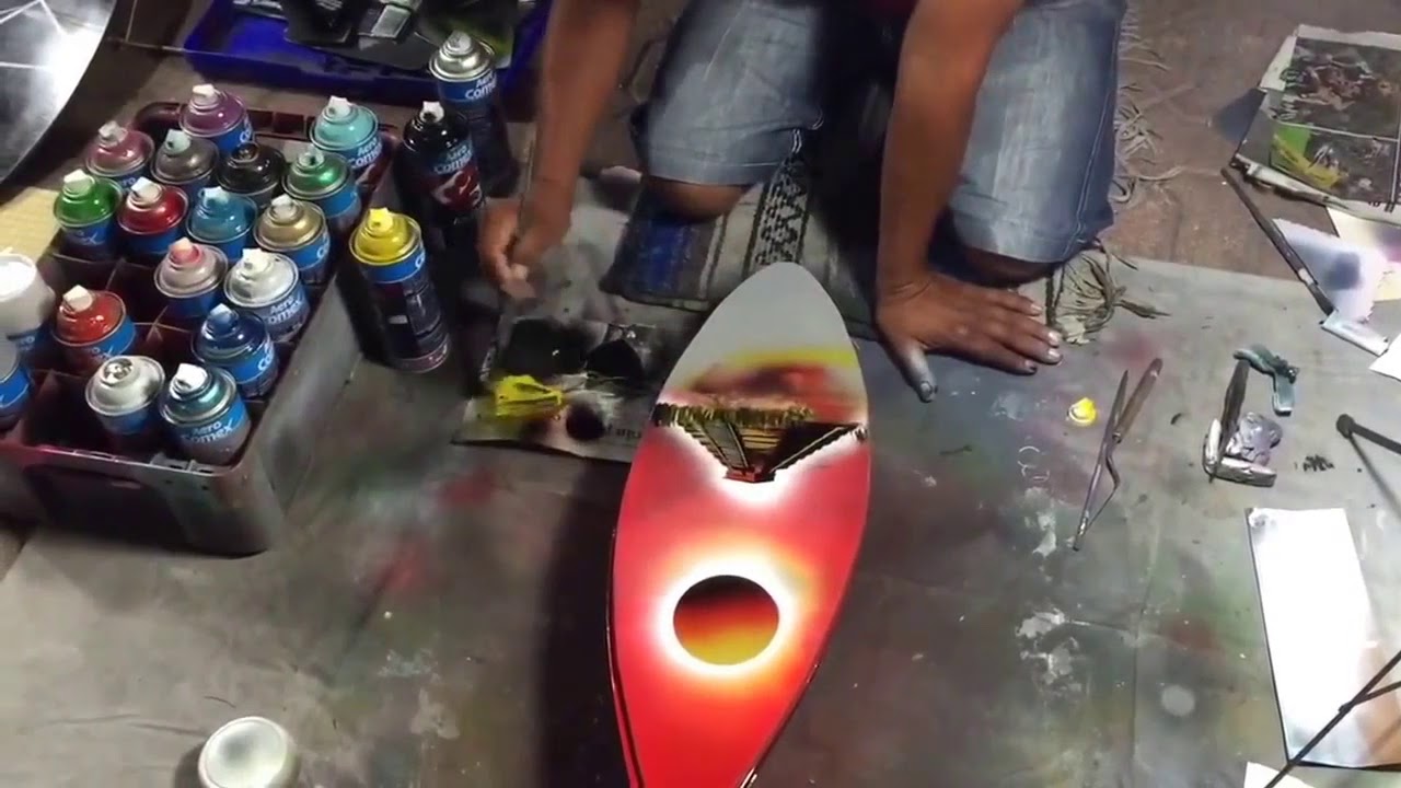 amazing cool spray painting at the street 5 - YouTube