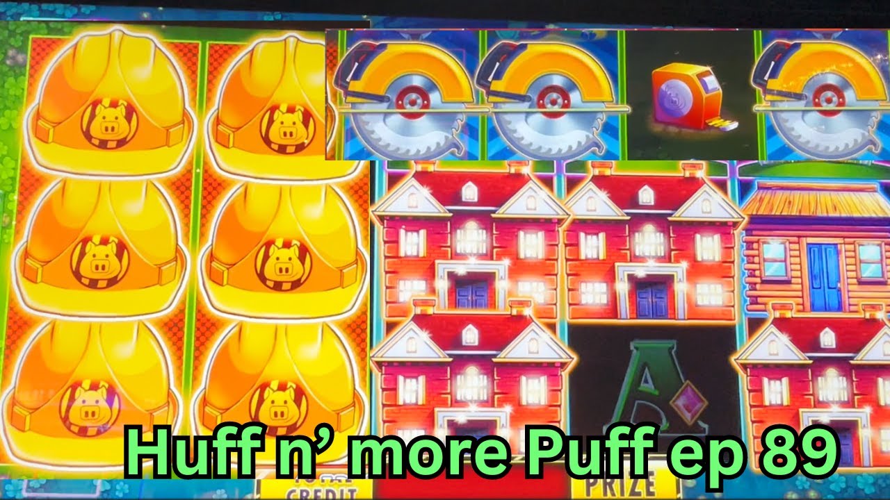 Having fun with Wolfie!!! BIG money to go home with! Huff n' more Puff ...