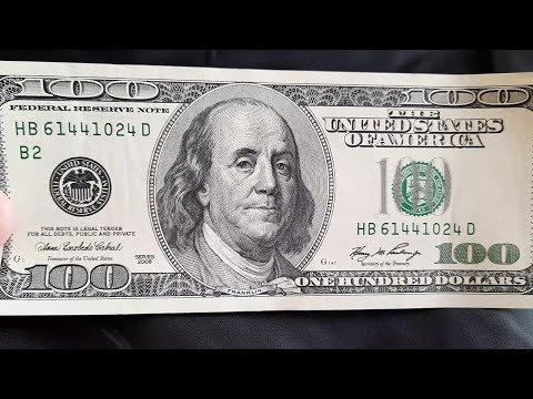 us 100 dollar 2006 series banknote - YouTube