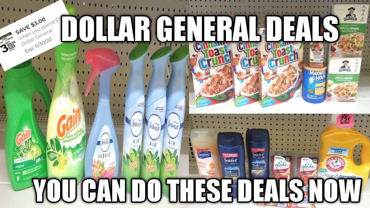 DOLLAR GENERAL DEALS| YOU CAN DO THESE DEALS NOW - YouTube