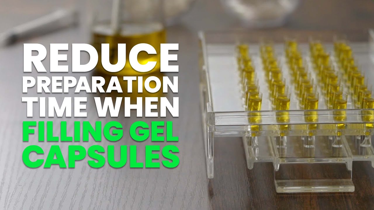 Reduce Preparation Time When Filling Gel Capsules - YouTube
