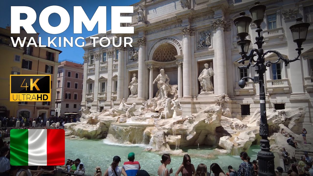 ROME | 4K | VIRTUAL | WALKING | TOUR | SANTA MARIA | ROMA | TRAVEL ...