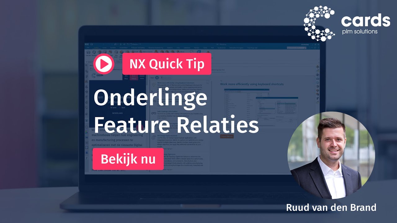 NX Quick Tip - Onderlinge Feature Relaties - YouTube